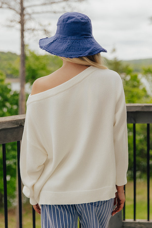 Freedom Rings Off Shoulder Knit Sweater – Impressions Online Boutique